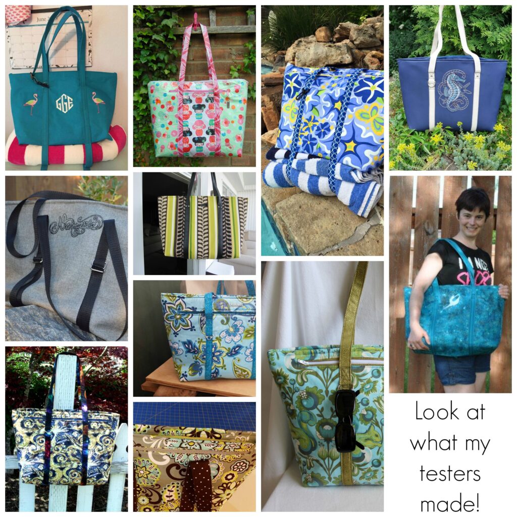 The Motherload Tote Sewing Pattern - cozy nest design