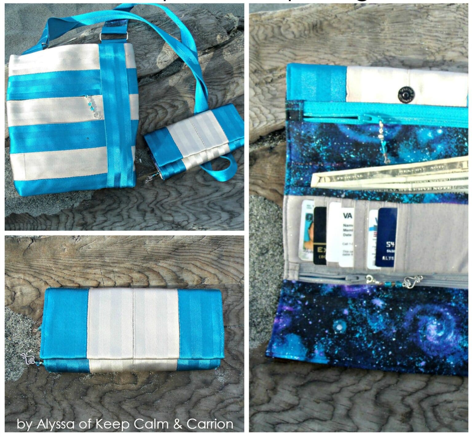 Seat Belt Series: Tri-Fold Wallet Sewing Pattern - cozy nest design