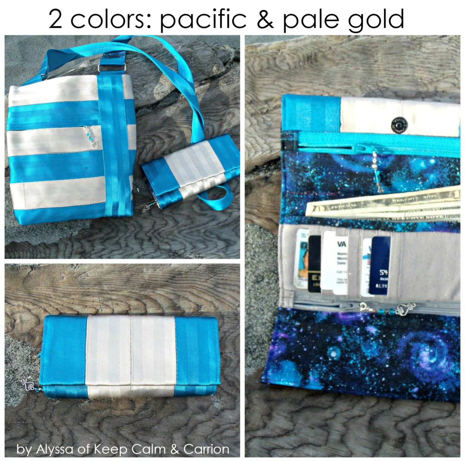 Kit: Tri-Fold Seat Belt Wallet - cozy nest design