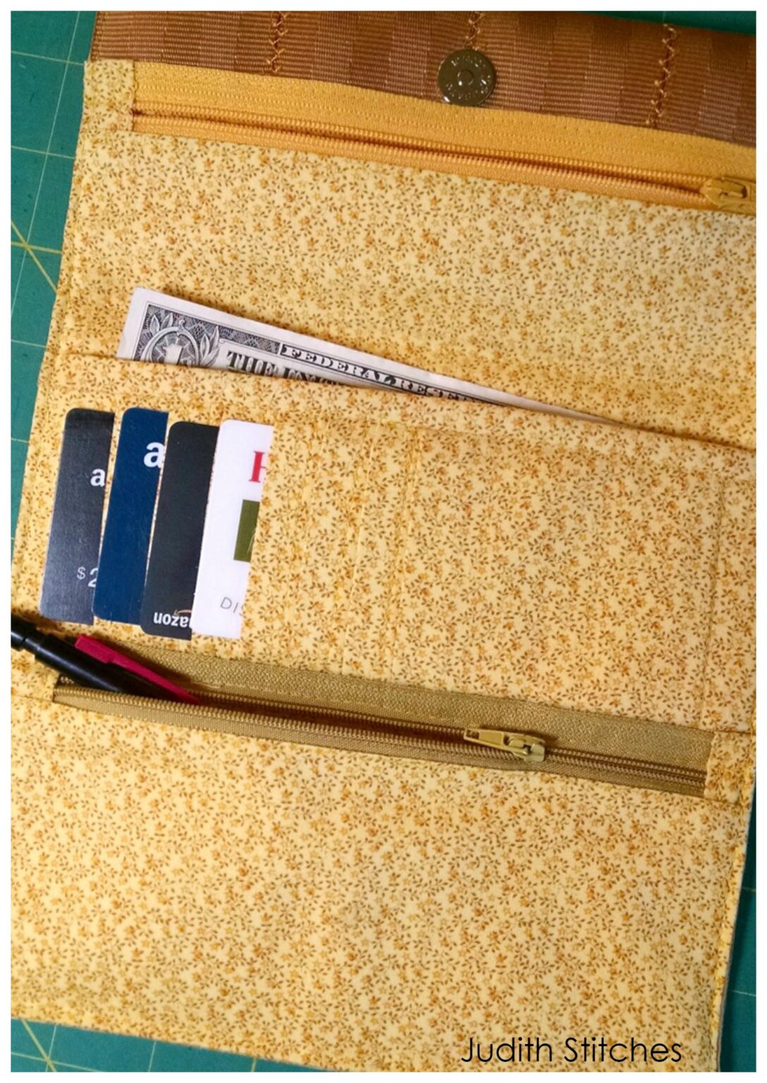 Seat Belt Series: Tri-Fold Wallet Sewing Pattern - cozy nest design