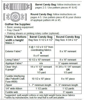 Sweet Treats Goody Bags Pattern - cozy nest design